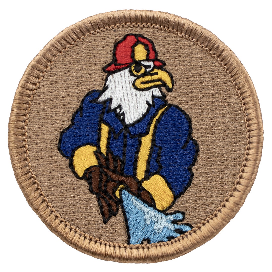Firefighter Eagle Patch – 2 Inch Diameter Embroidered Patch - Etsy