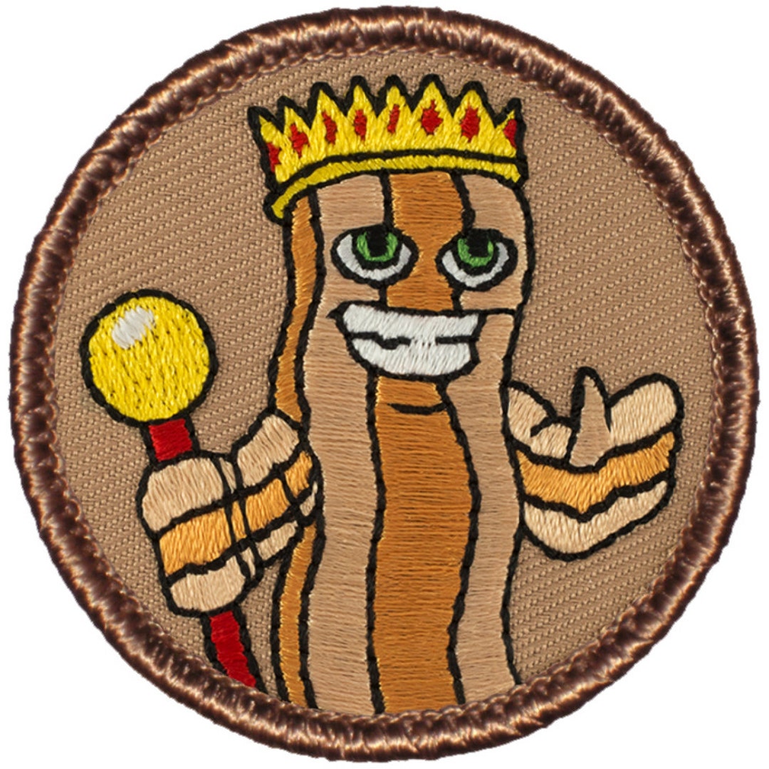 Bacon King Patch 2 Inch Diameter Embroidered Patch - Etsy