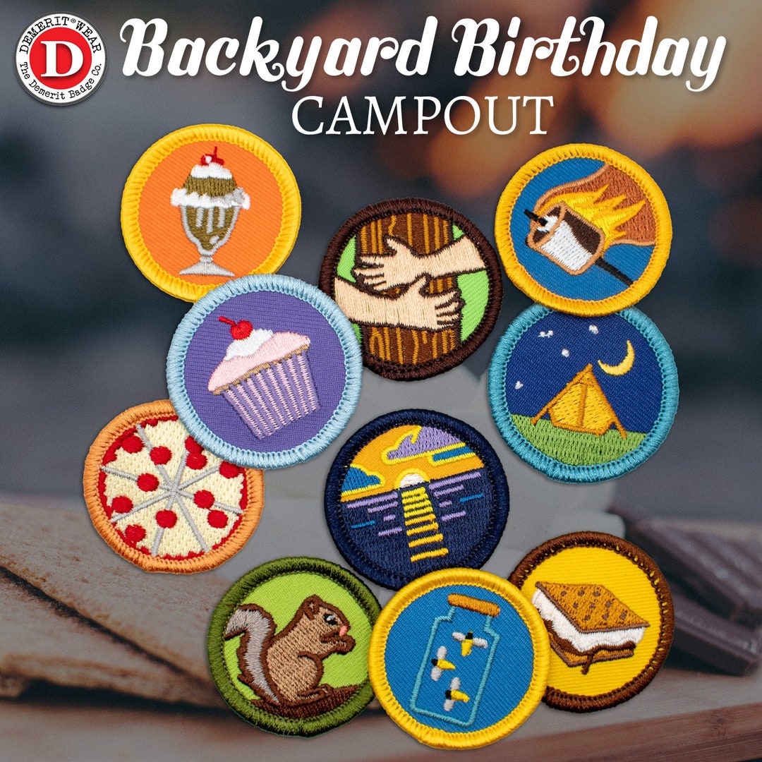 Demerit Badge Birthday Bundles - Spoof Merit Badges for Kid's Backyard ...