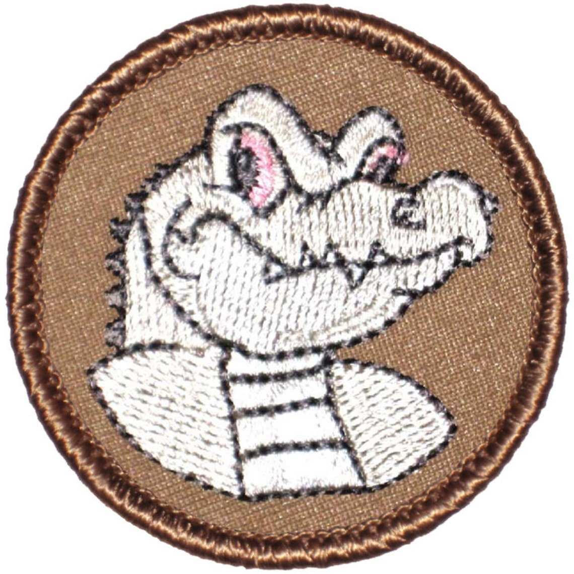 Albino Alligator Patch 2 Inch Diameter Embroidered Patch - Etsy
