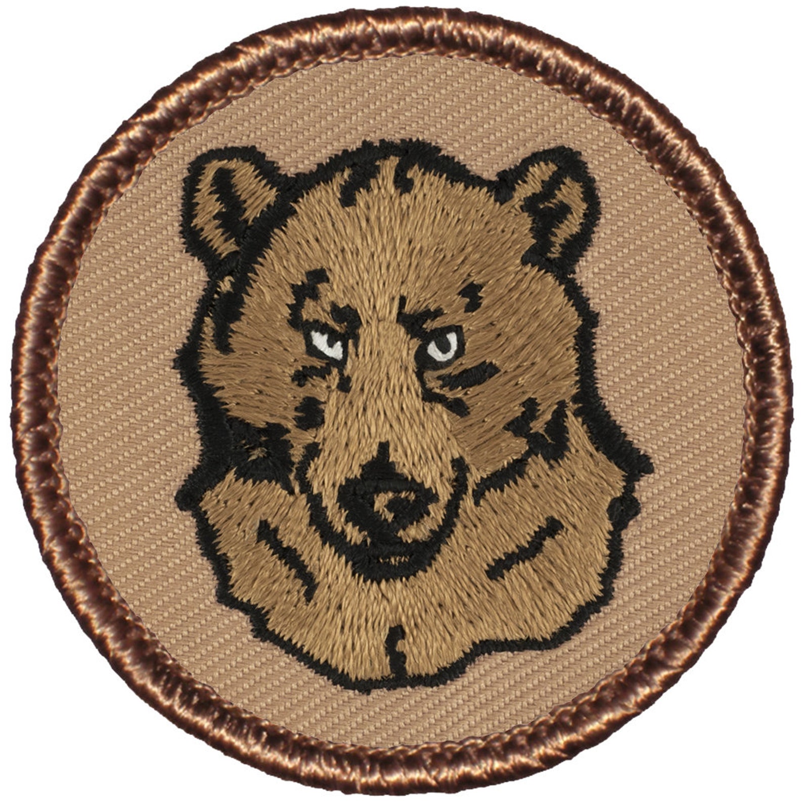 Grumpy Bear Patch (B06) - 2 Inch Diameter Embroidered Patch - Etsy