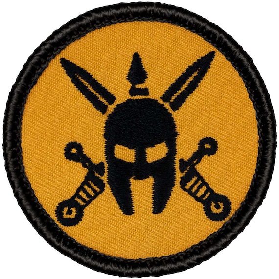 Gladiator Patch 218 2 Inch Diameter Embroidered Patch | Etsy