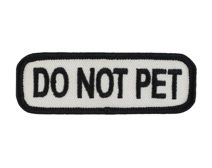 DO NOT PET Iron-on Patch - Etsy