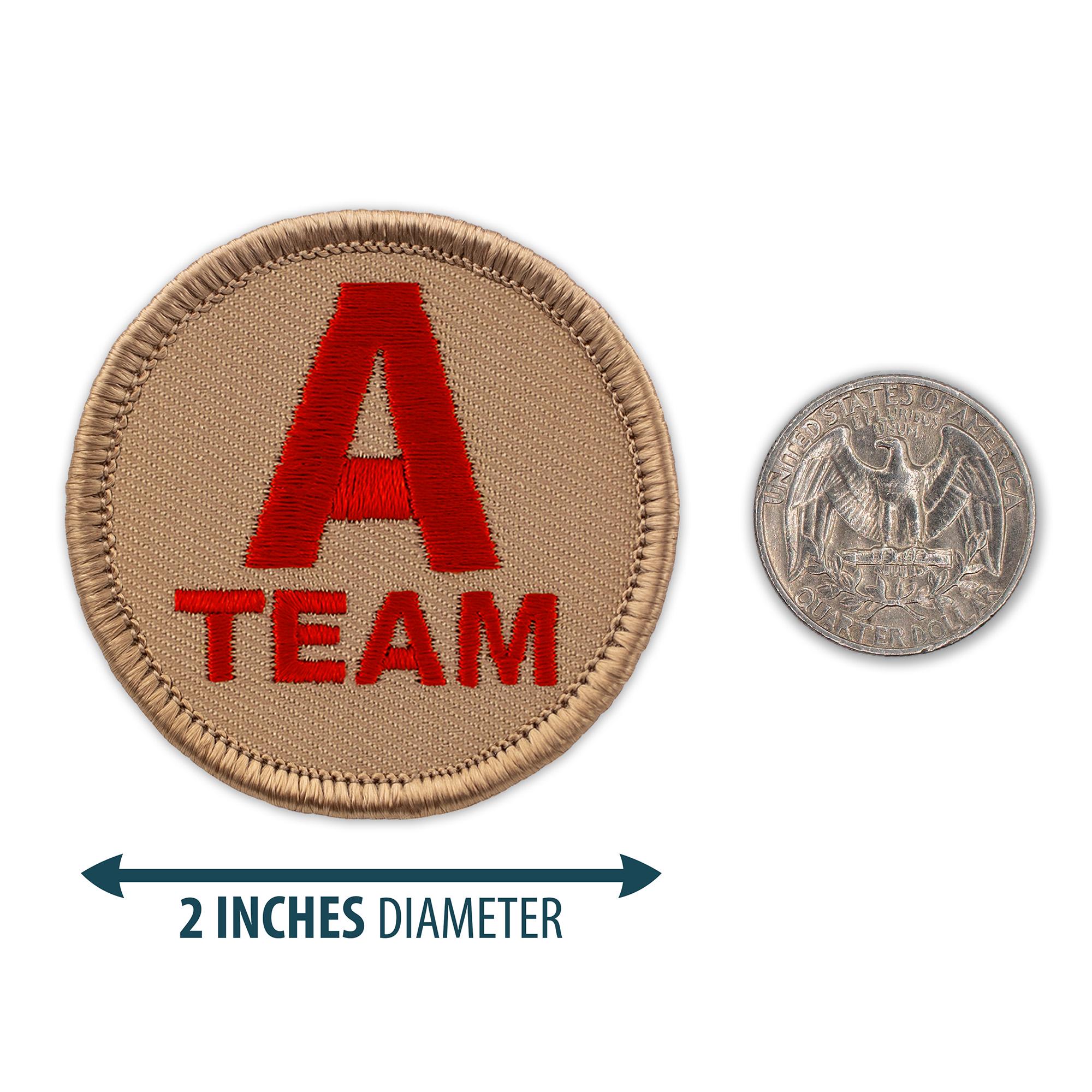 Red A-team (029A) Patch - 2 Inch Diameter Embroidered Patch - Etsy