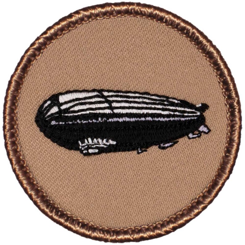 Zeppelin Patch 076 2 Inch Diameter Embroidered Patch - Etsy