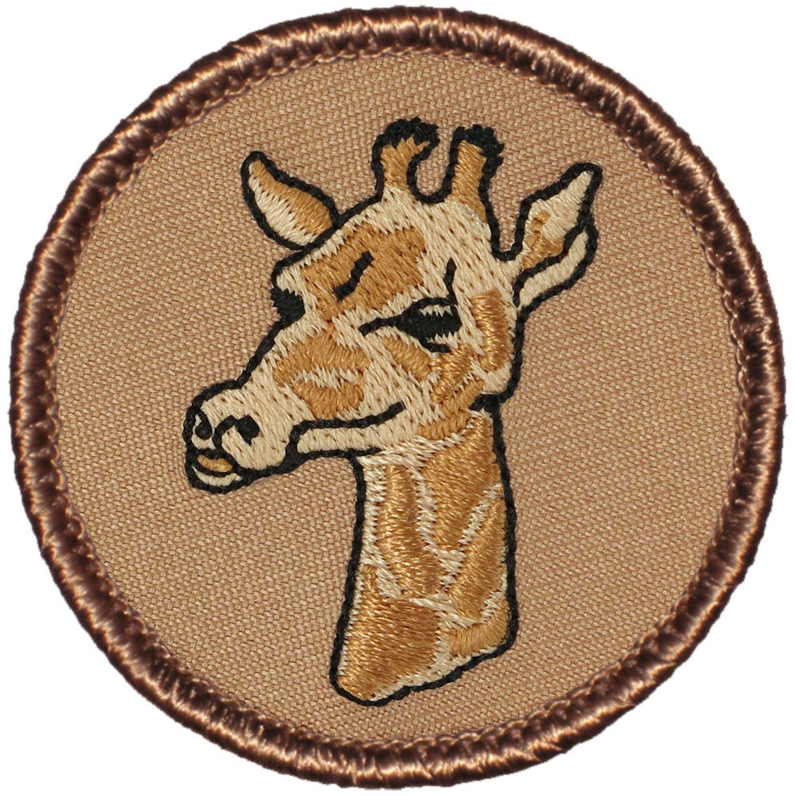 Giraffe Patch 060 2 Inch Diameter Embroidered Patch - Etsy
