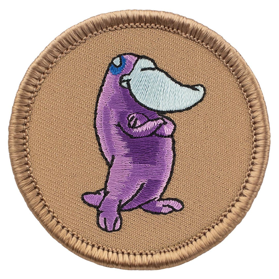 Purple Platypus Patch – 2 Inch Diameter Embroidered Patch - Etsy