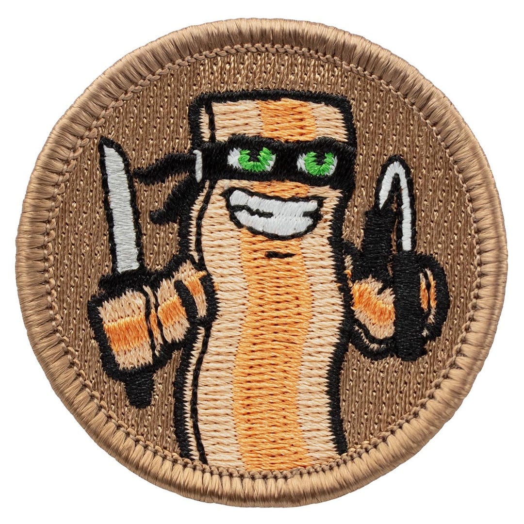 Bacon Ninja Patch – 2 Inch Diameter Embroidered Patch - Etsy