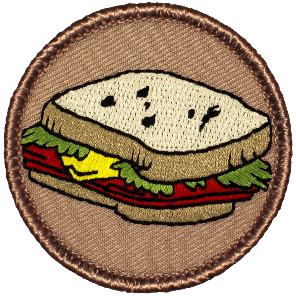 Sandwich Patch - 2 Inch Diameter Embroidered Patch - Etsy