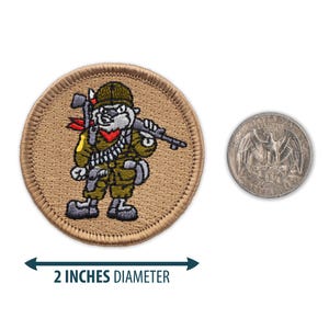 Combat Wombat Patch - 2 Inch Diameter Embroidered Patch - Etsy