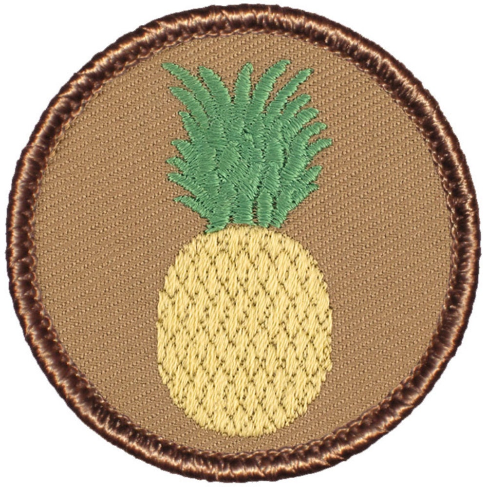 Pineapple Patch 2 Inch Diameter Embroidered Patch | Etsy