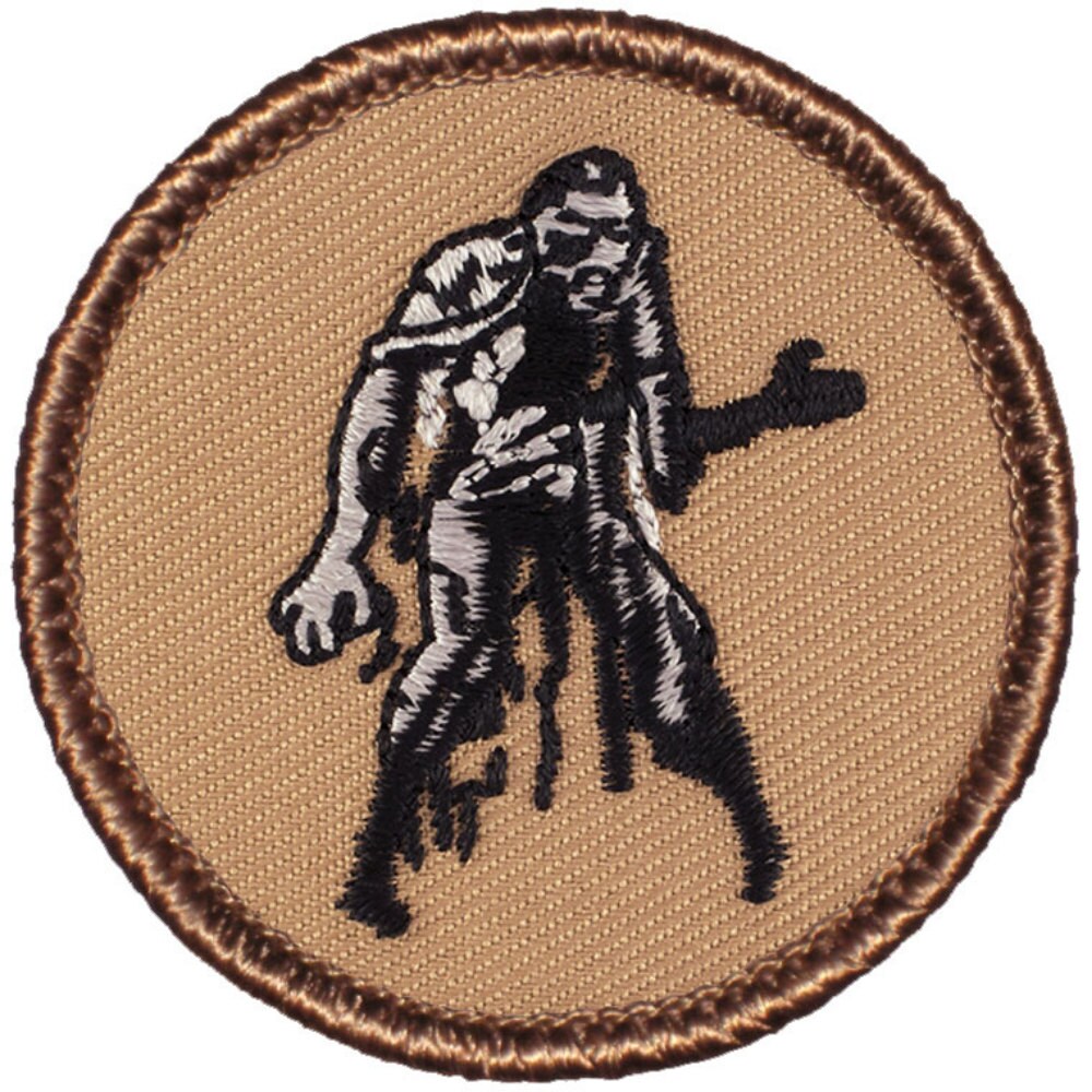 Zombie Patch 282 2 Inch Diameter Embroidered Patch - Etsy