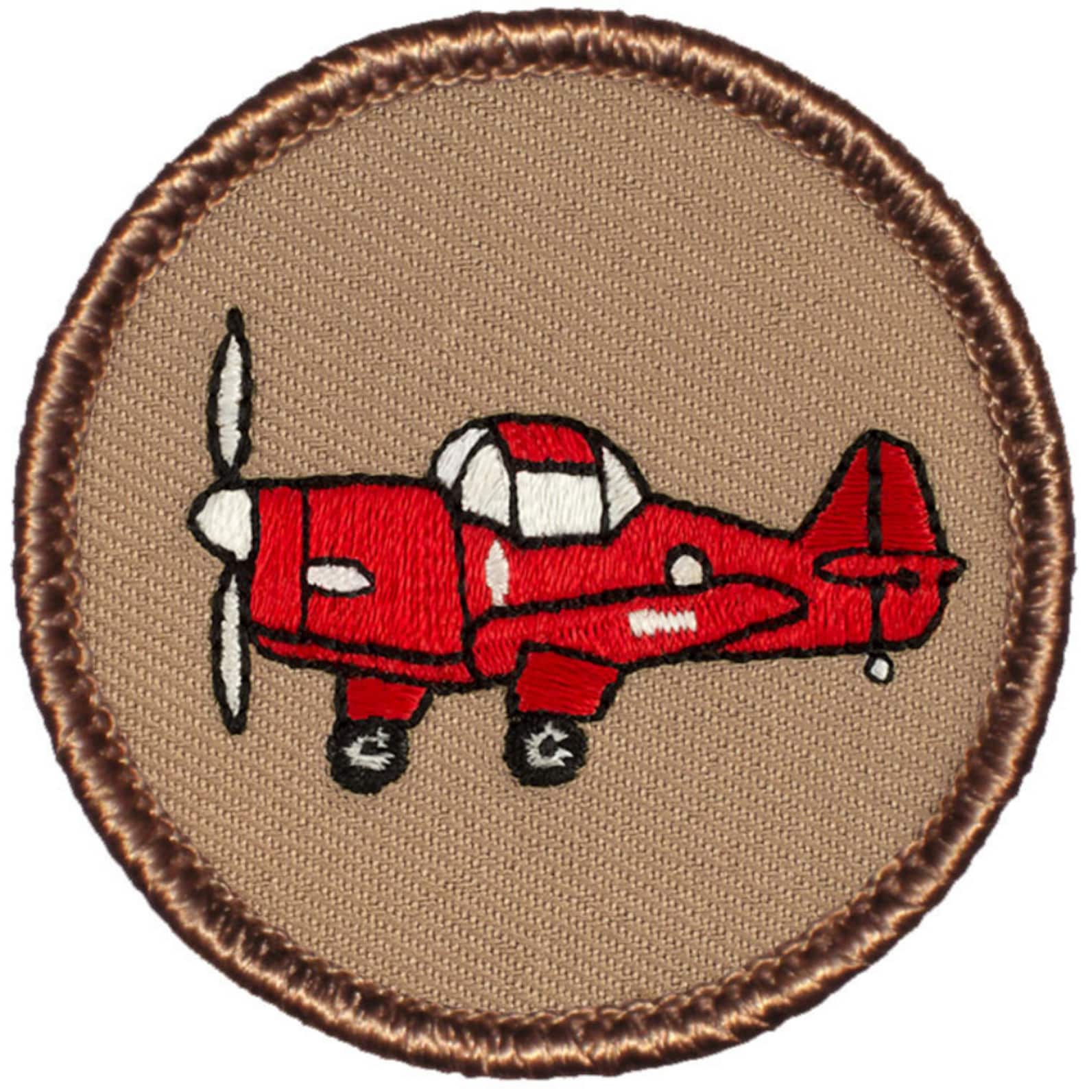 Airplane Patch 2 Inch Diameter Embroidered Patch - Etsy