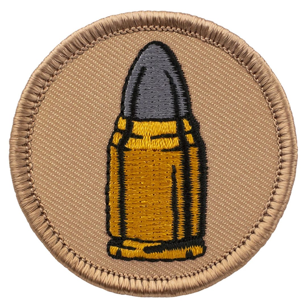 Bullet Patch (077) – 2 Inch Diameter Embroidered Patch - Etsy