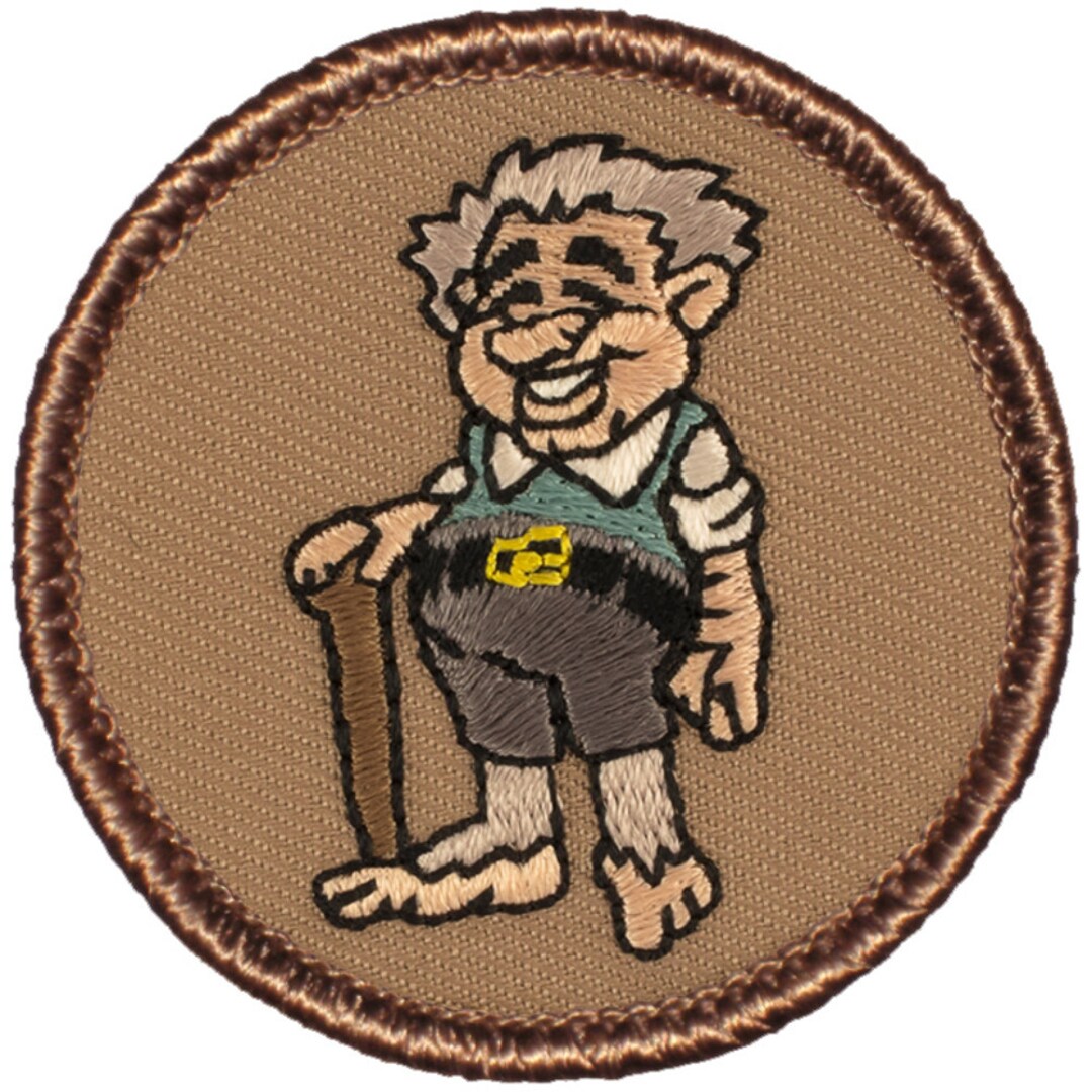Old Man / Hobbit Patch (575) 2 Inch Diameter Embroidered Patch - Etsy