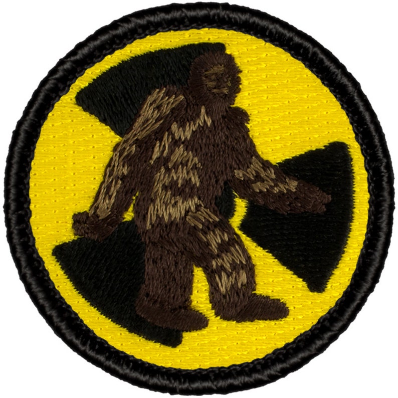 Nuclear Bigfoot Patch 2 Inch Diameter Embroidered Patch | Etsy
