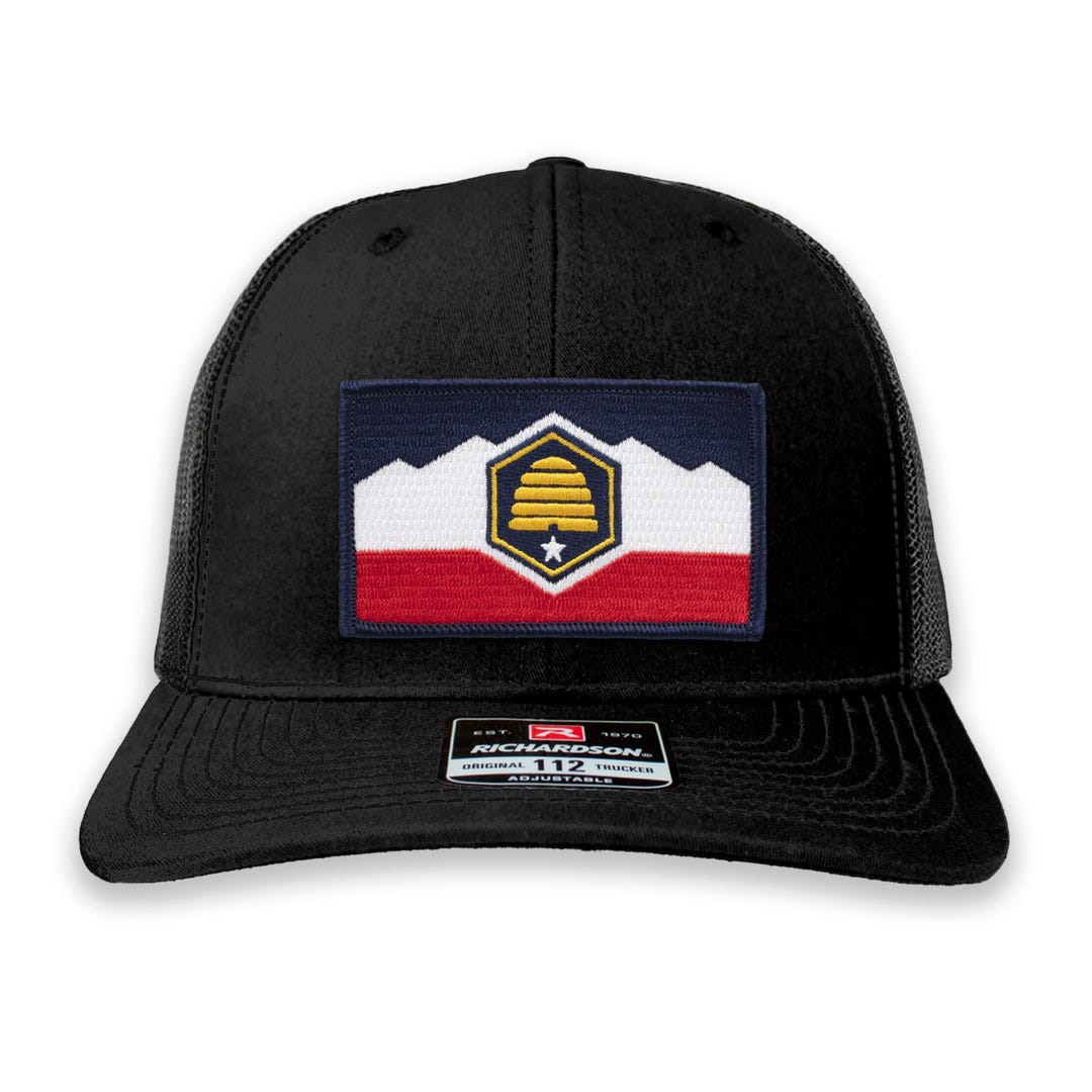 Utah State Flag Ball Cap - Embroidered Patch - Cap or Trucker Hat - Etsy