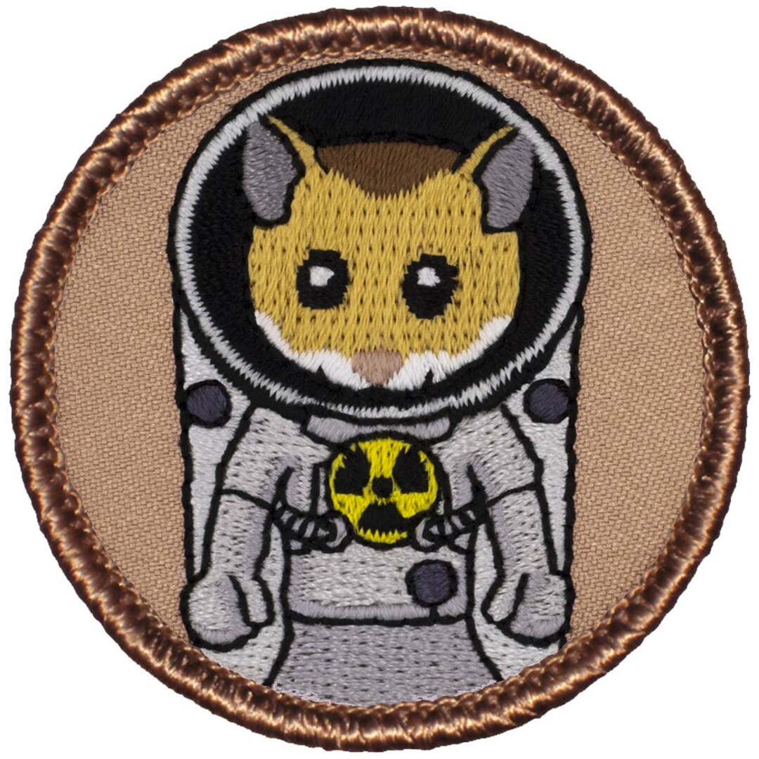 Space Hamster Patch 2 Inch Diameter Embroidered Patch - Etsy