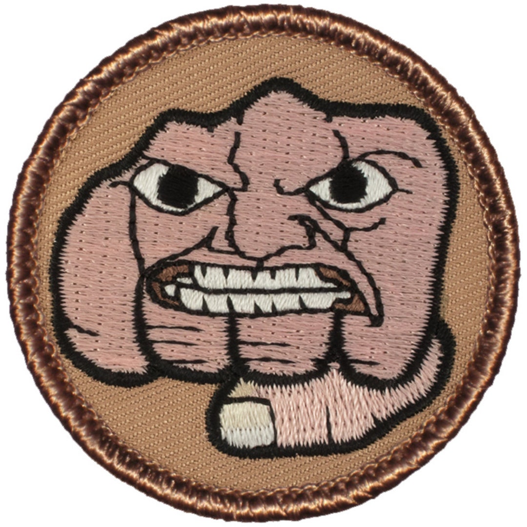Knucklehead Patch (593) 2 Inch Diameter Embroidered Patch - Etsy