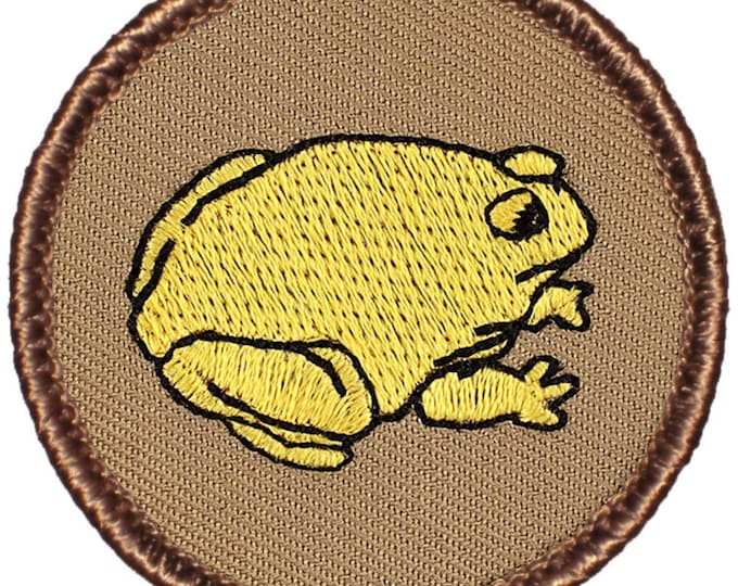 Yellow Toad Patch - 2 Inch Diameter Embroidered Patch - Etsy