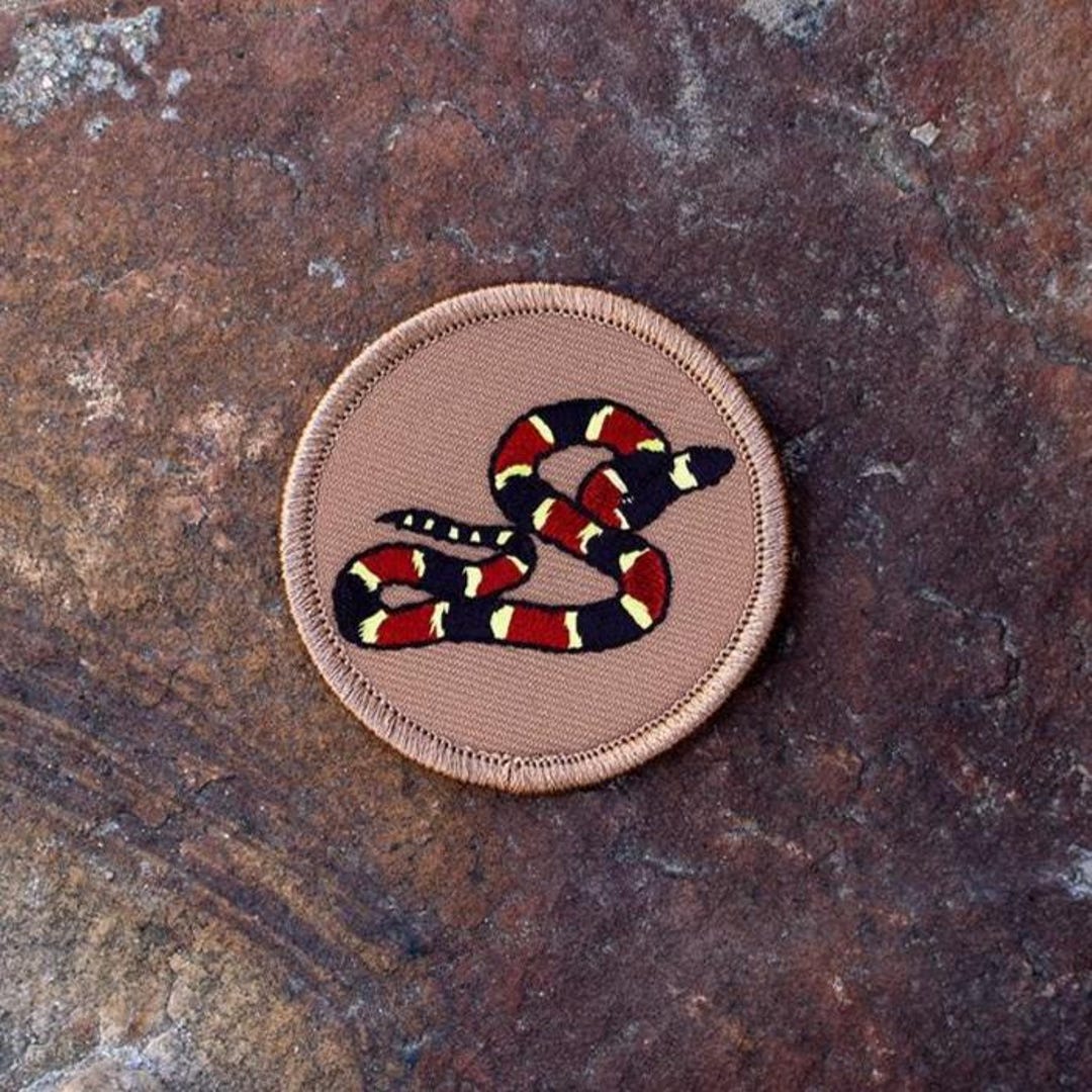 Coral Snake Patch (124) 2 Inch Diameter Embroidered Patch - Etsy