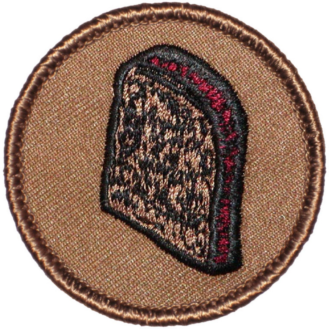 Burnt Toast Patch 2 Inch Diameter Embroidered Patch - Etsy