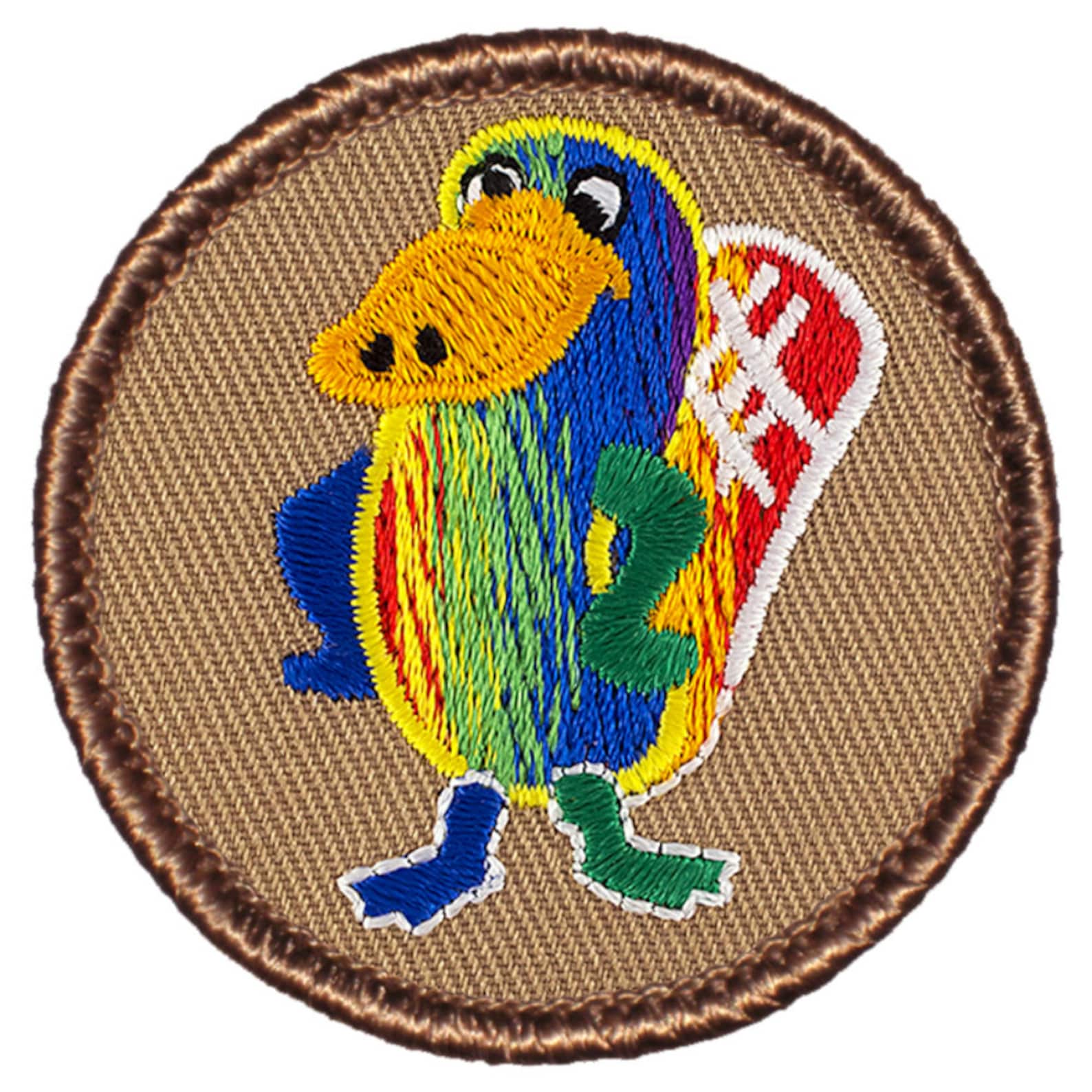 Tie-dye Platypus Patch - 2 Inch Diameter Embroidered Patch - Etsy