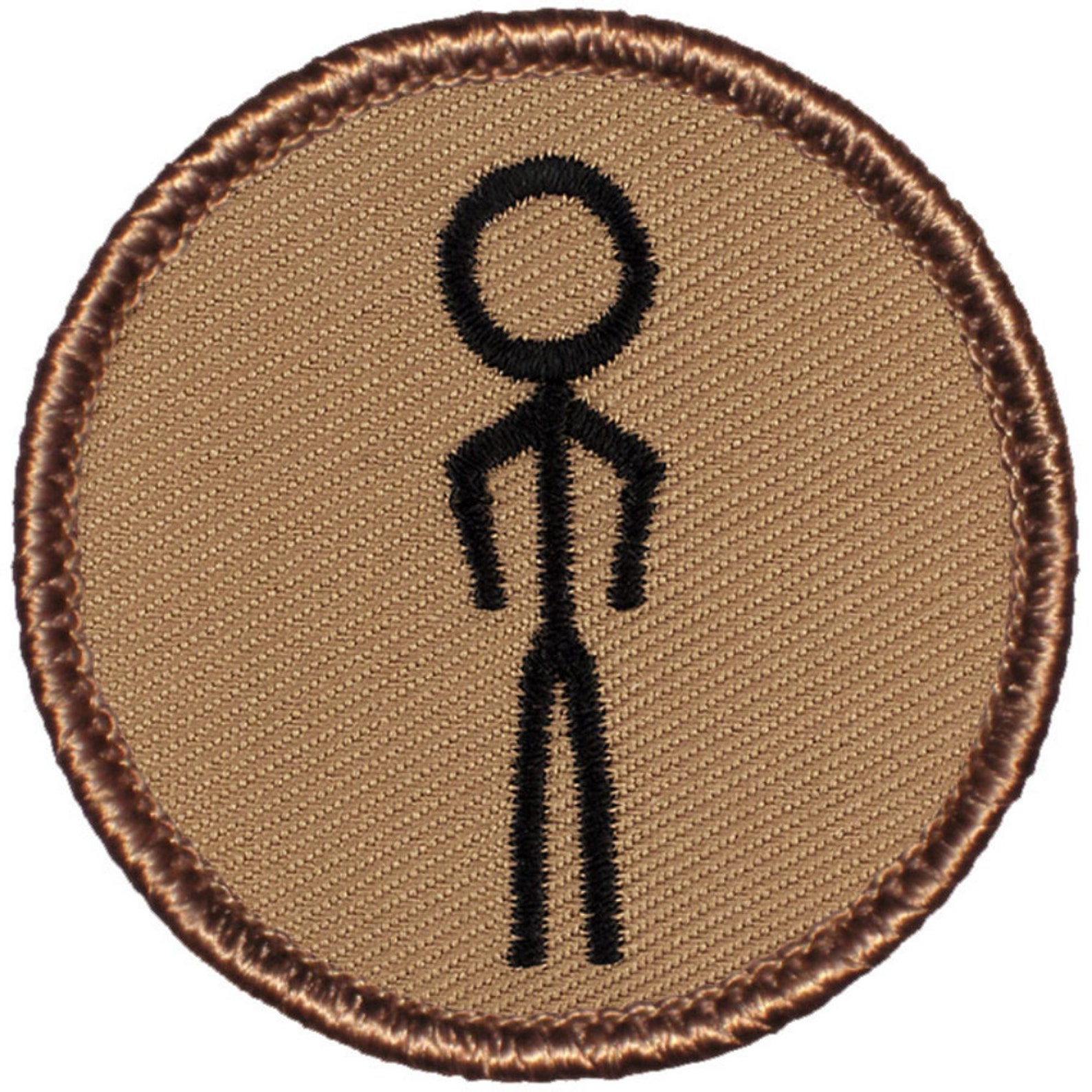 Stickman Patch (161) 2 Inch Diameter Embroidered Patch - Etsy