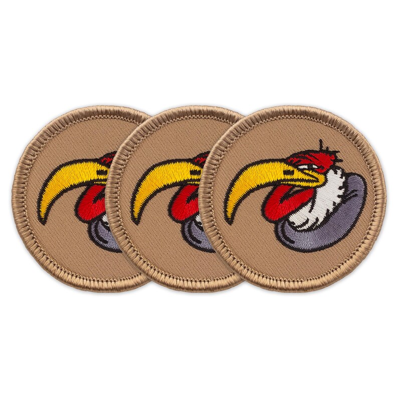 Buzzard Patch (018) 2 Inch Diameter Embroidered Patch - Etsy