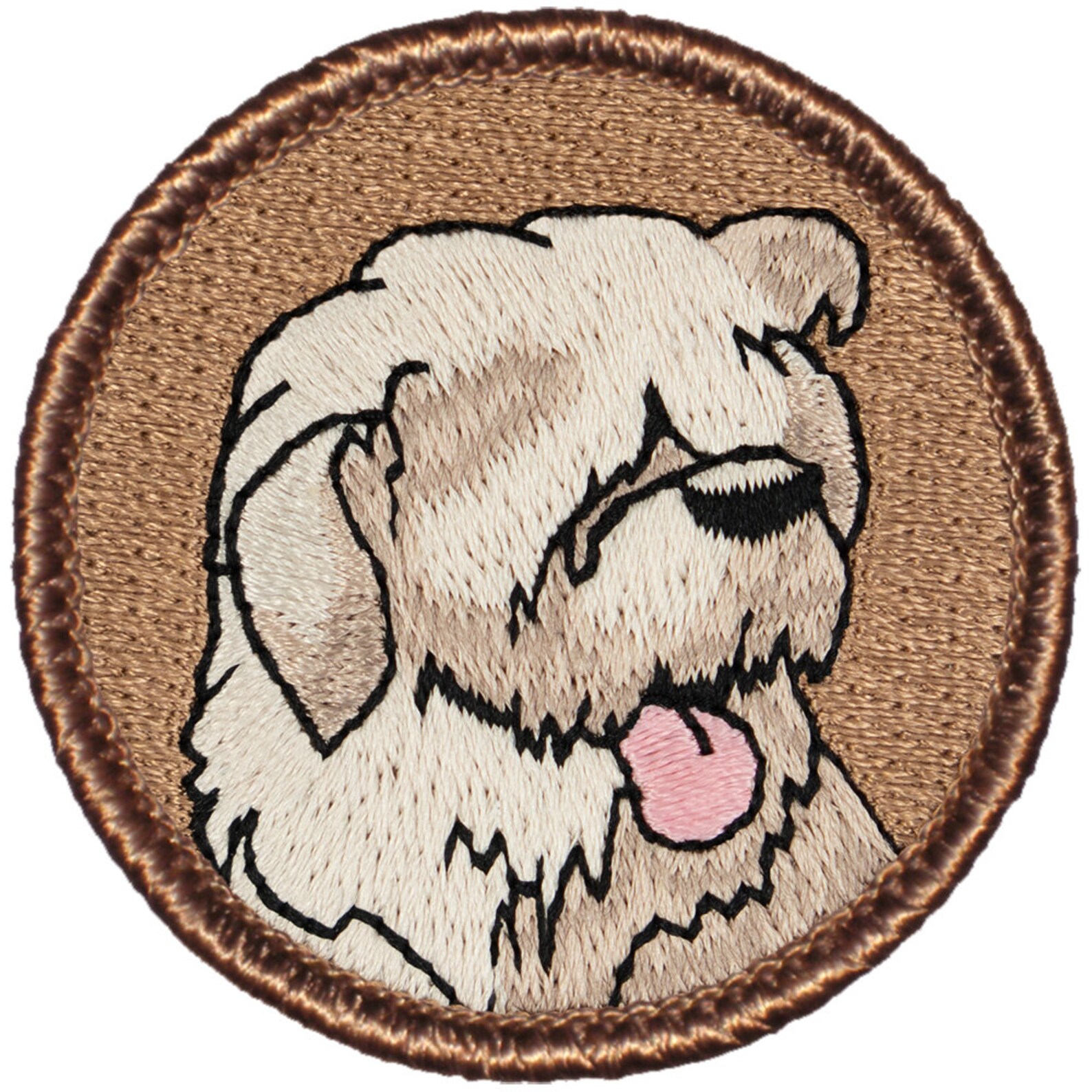 Sheepdog Patch - 2 Inch Diameter Embroidered Patch - Etsy