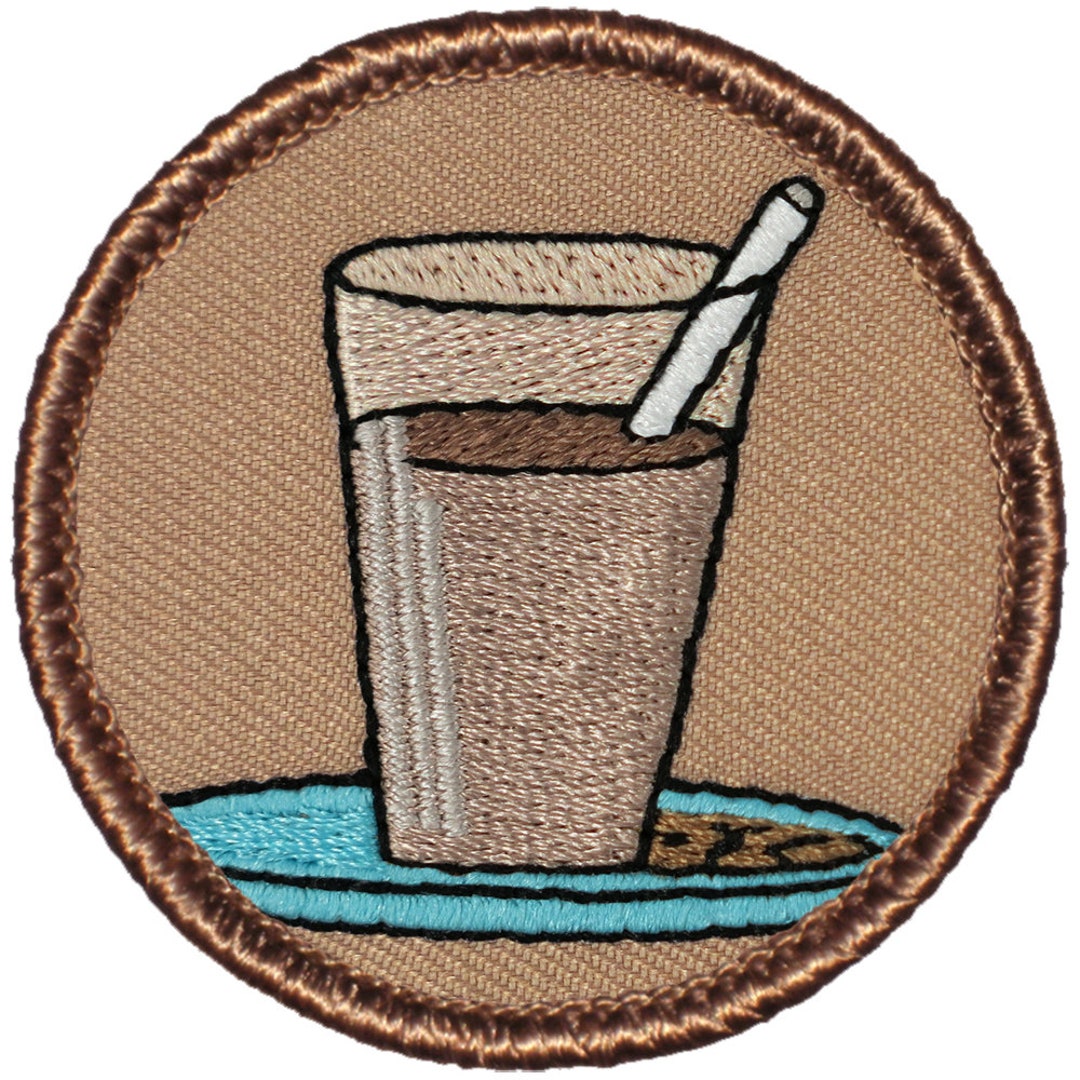 Chocolate Milk Patch - 2 Inch Diameter Embroidered Patch - Etsy