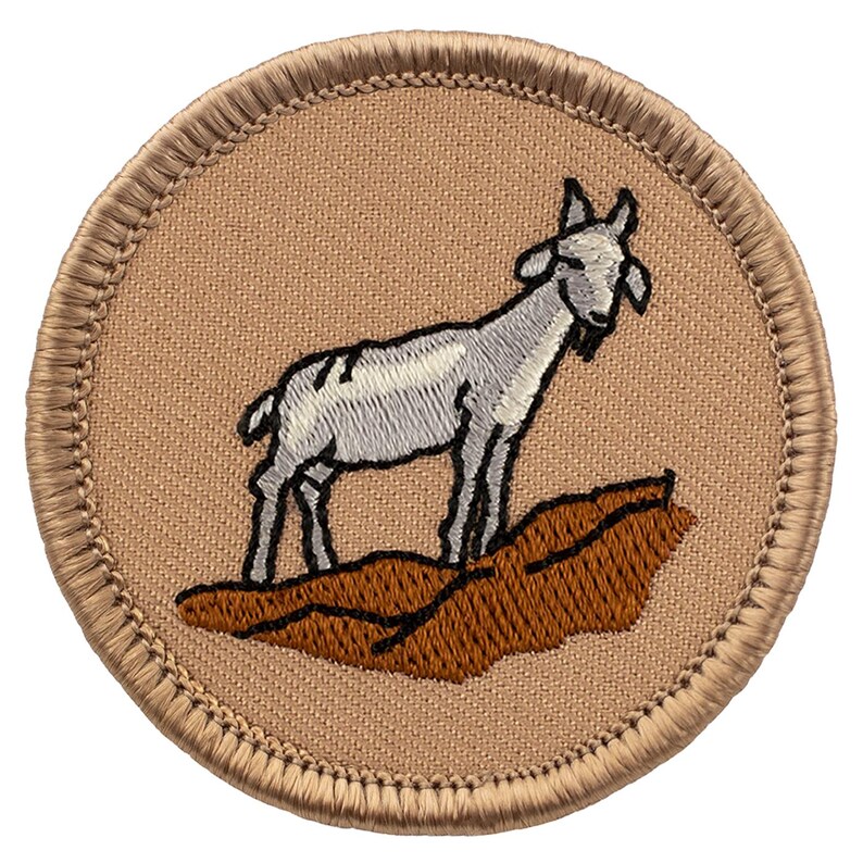 Goat Patch (208) 2 Inch Diameter Embroidered Patch - Etsy