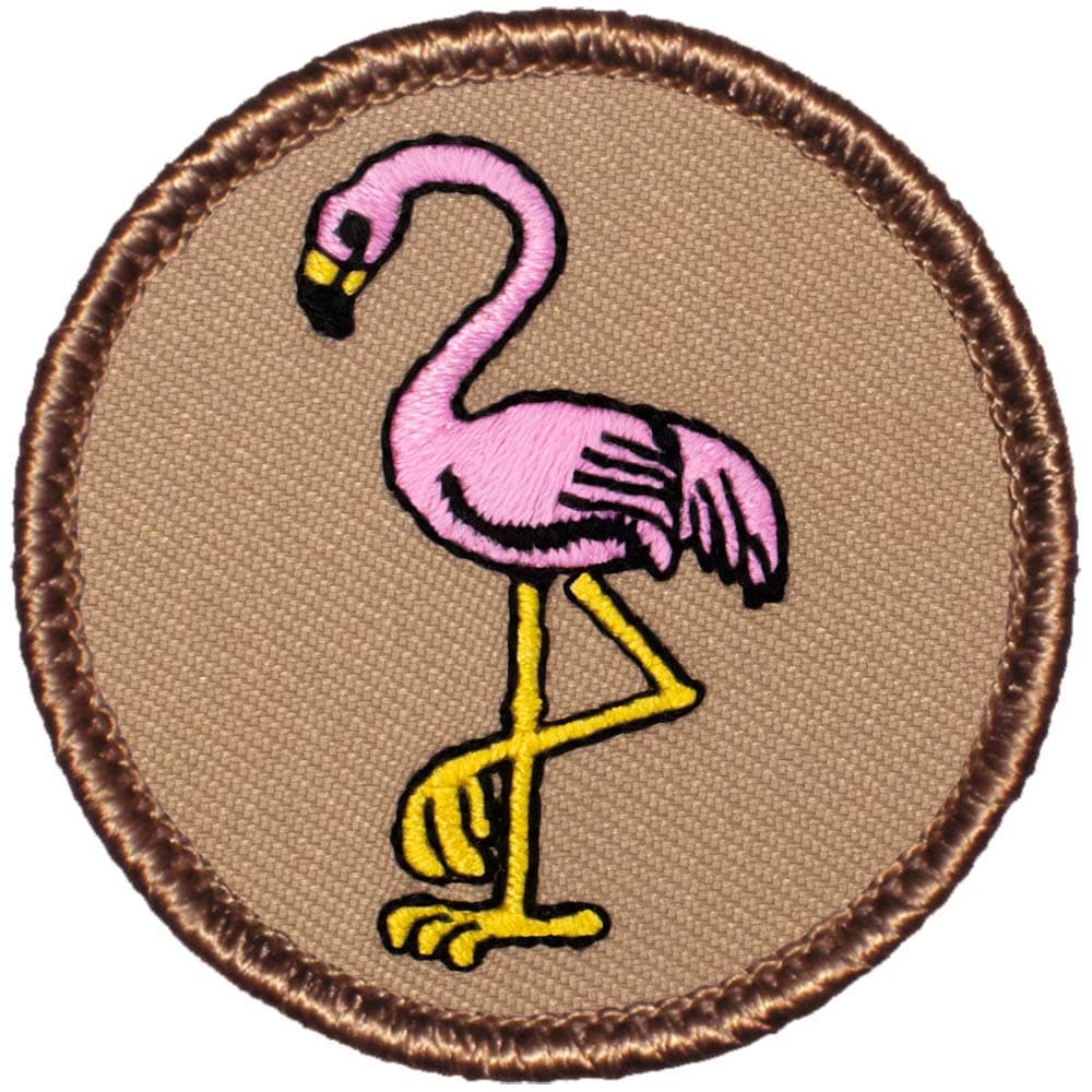 Pink Flamingo Patch (349) 2 Inch Diameter Embroidered Patch - Etsy