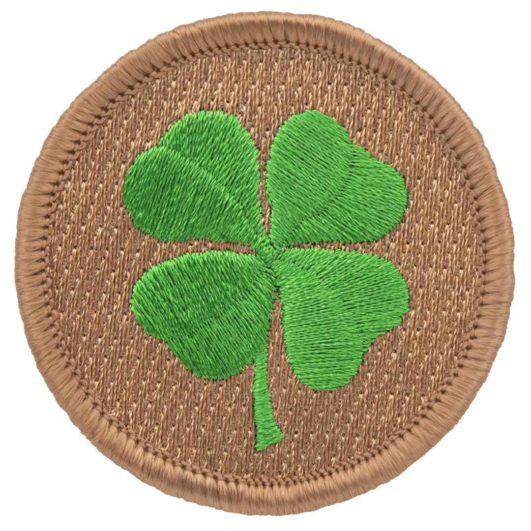 Four Leaf Clover Patch 221 2 Inch Diameter Embroidered Patch - Etsy