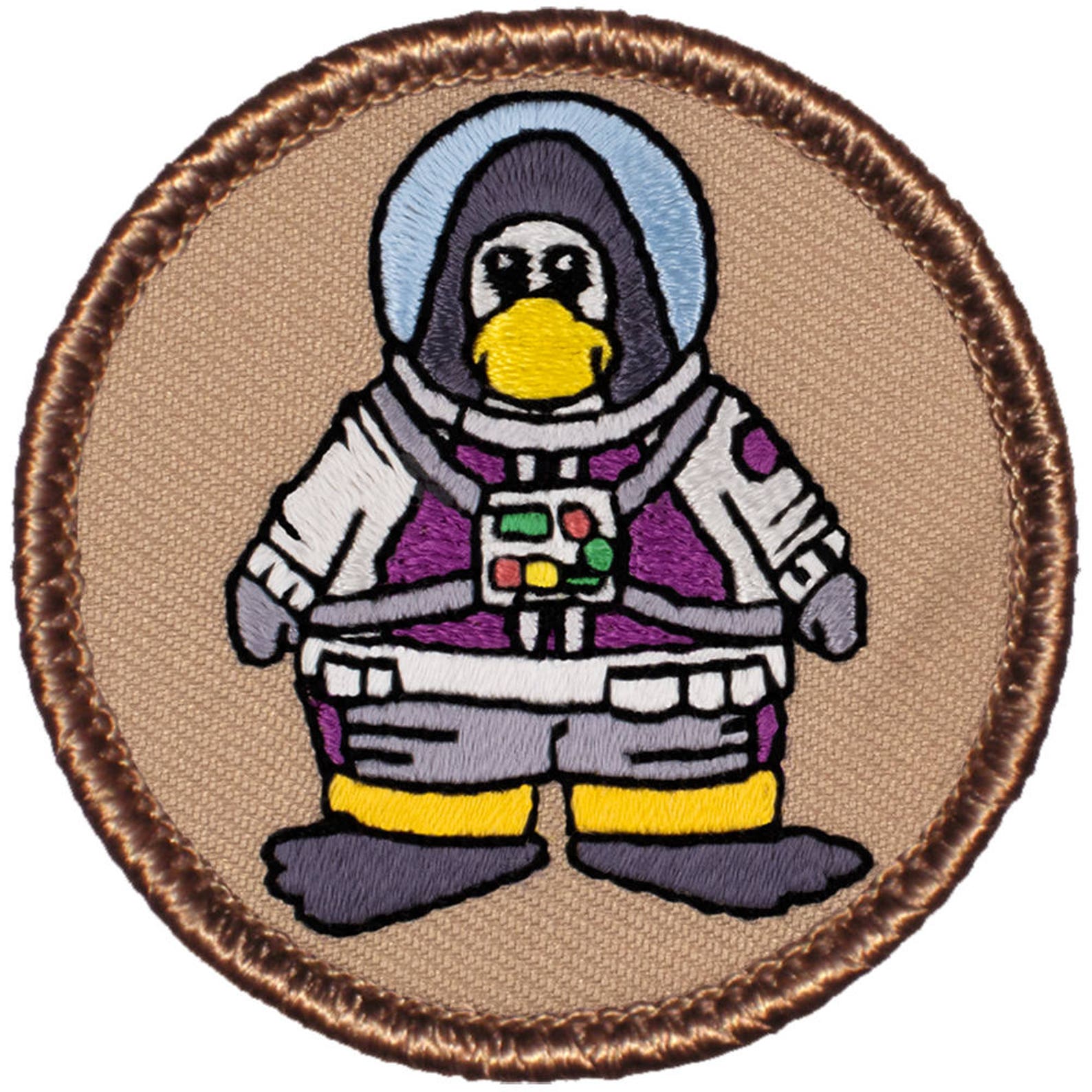 Space Penguin Patch (613) 2 Inch Diameter Embroidered Patch - Etsy