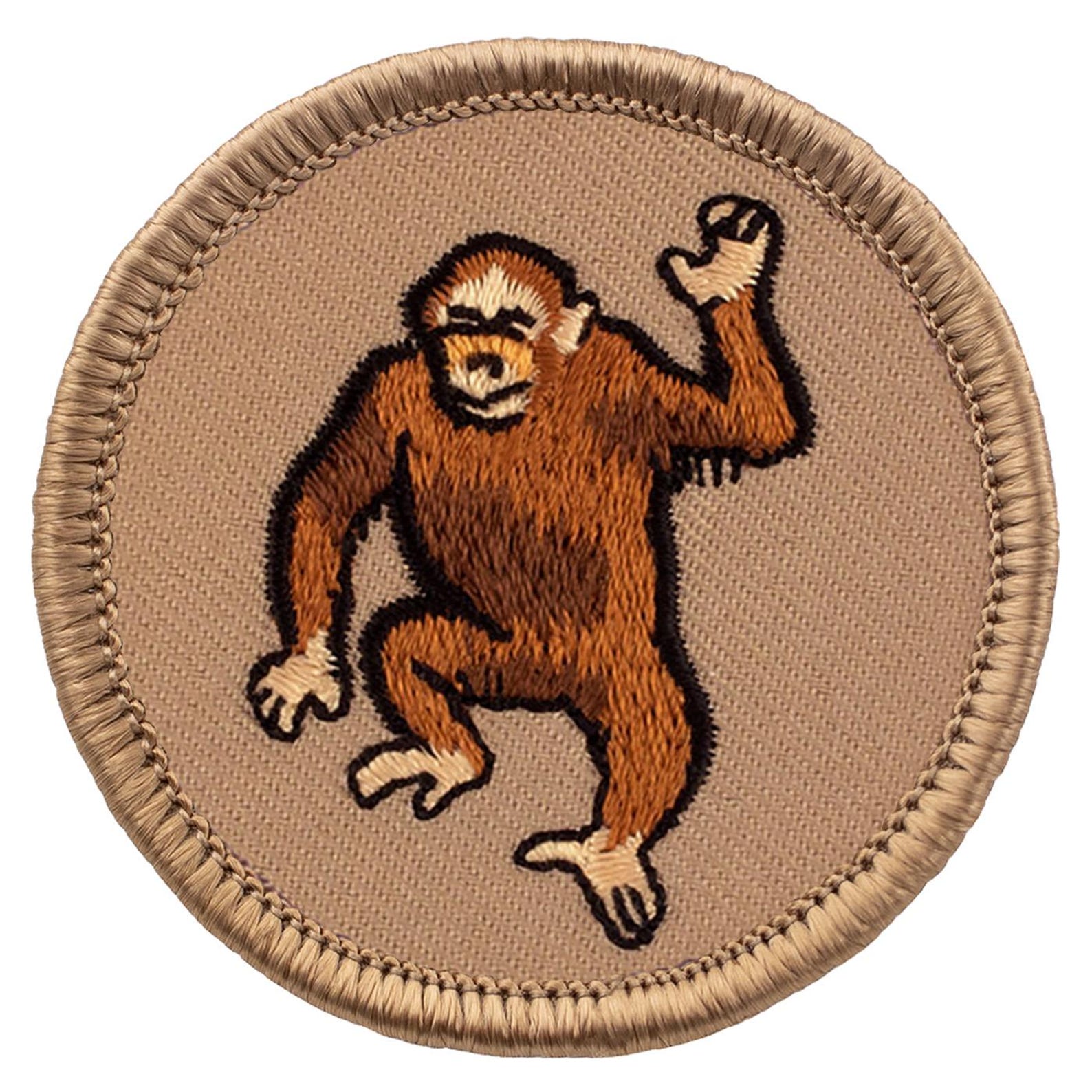 Monkey Patch (155) 2 Inch Diameter Embroidered Patch - Etsy