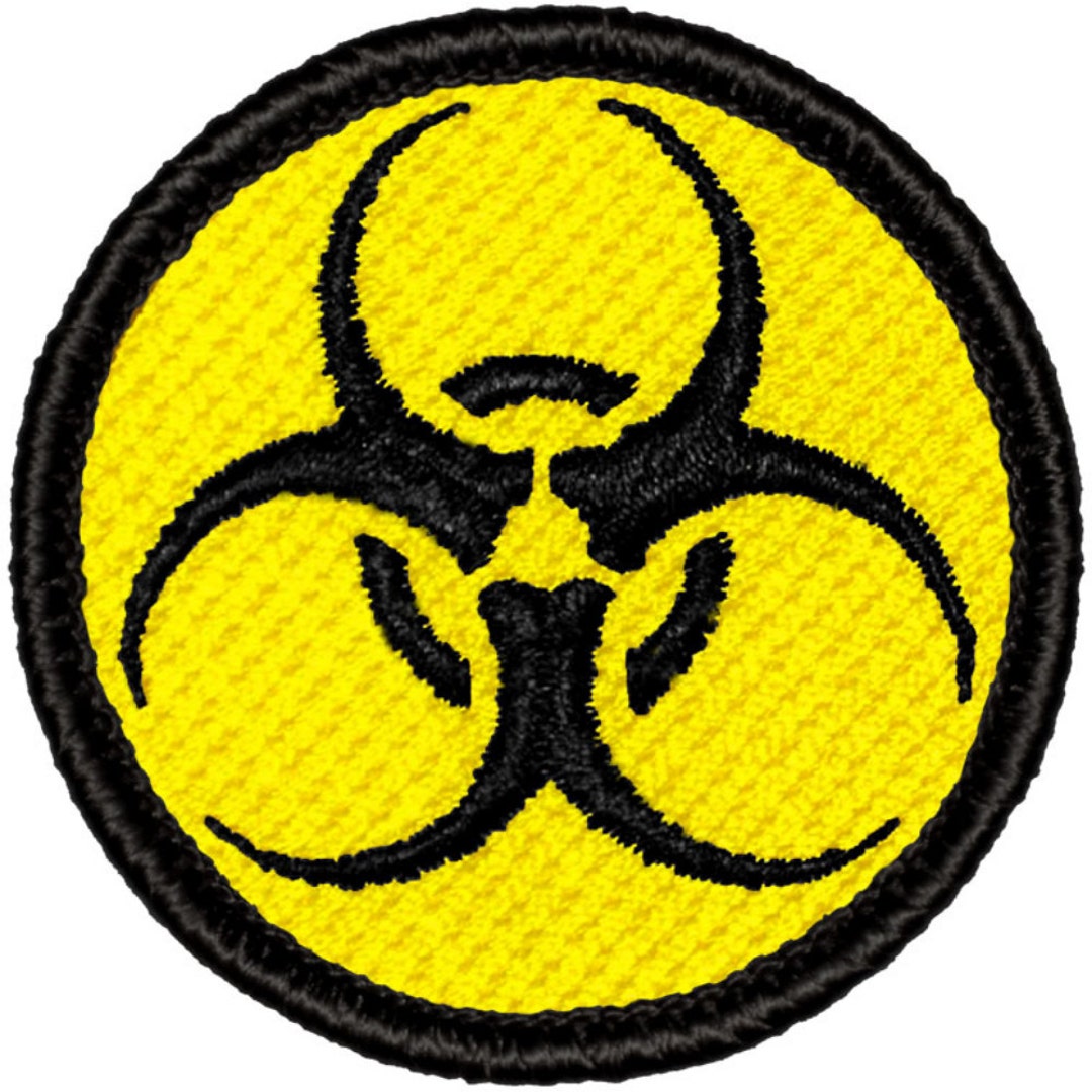 Biohazard Patch 2 Inch Diameter Embroidered Patch - Etsy