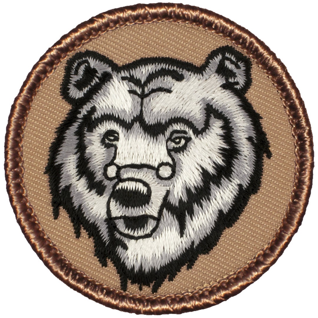 Papa Bear Patch - 2 Inch Diameter Embroidered Patch - Etsy
