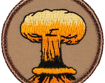 Atomic Boss Patch 2 Inch Diameter Embroidered Patch | Etsy