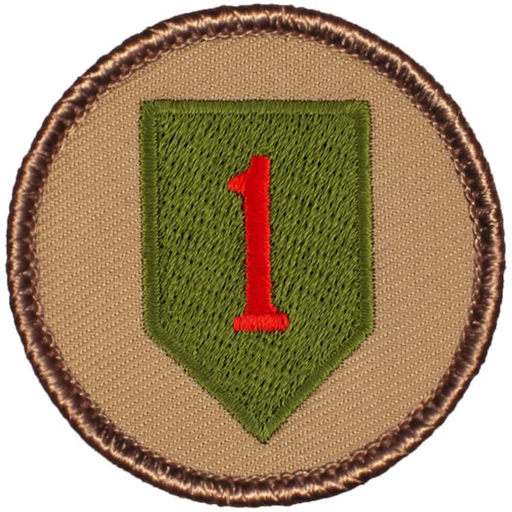 1st Infantry Division Patch 2 Inch Diameter Embroidered Patch | Etsy
