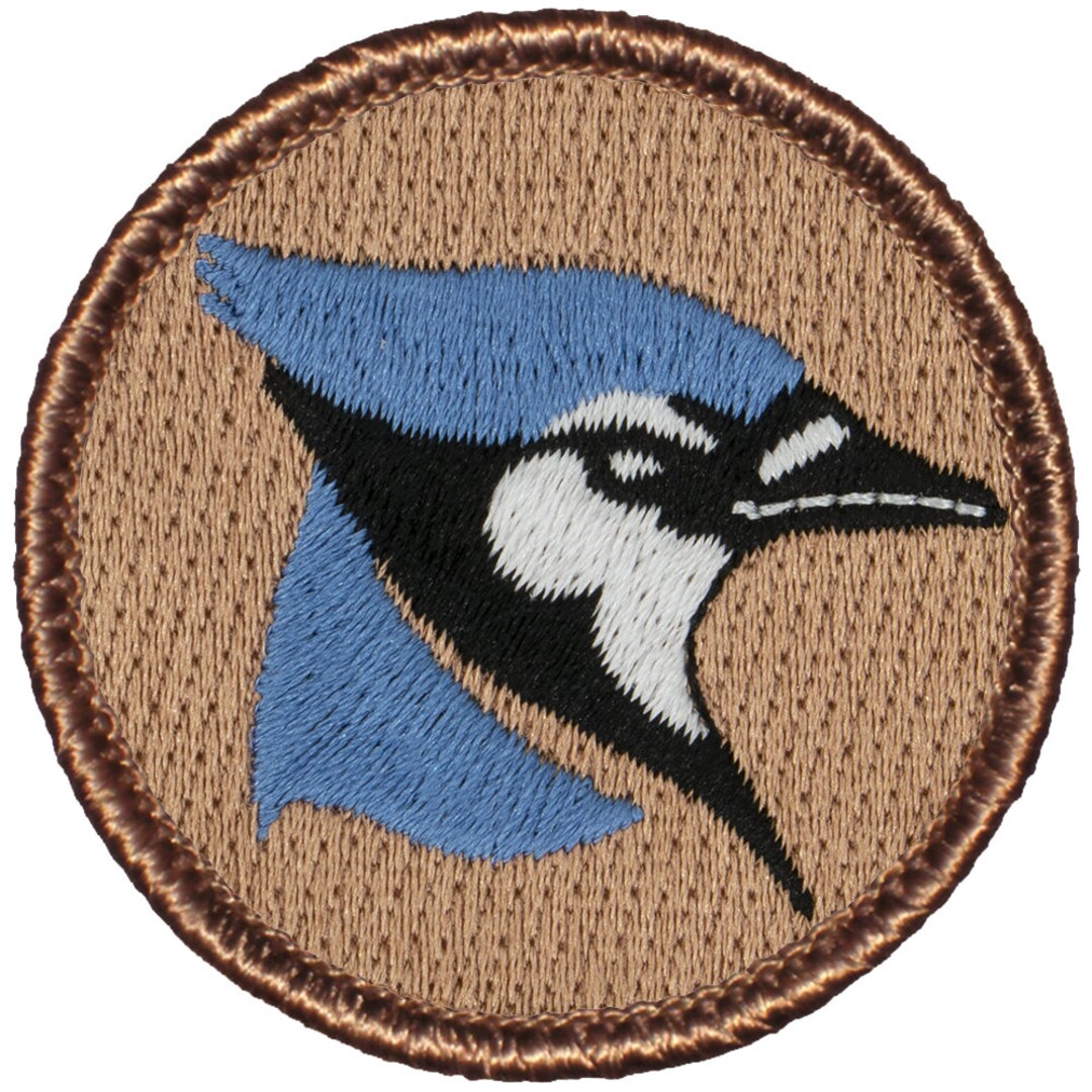 Blue Jay Patch - 2 Inch Diameter Embroidered Patch - Etsy