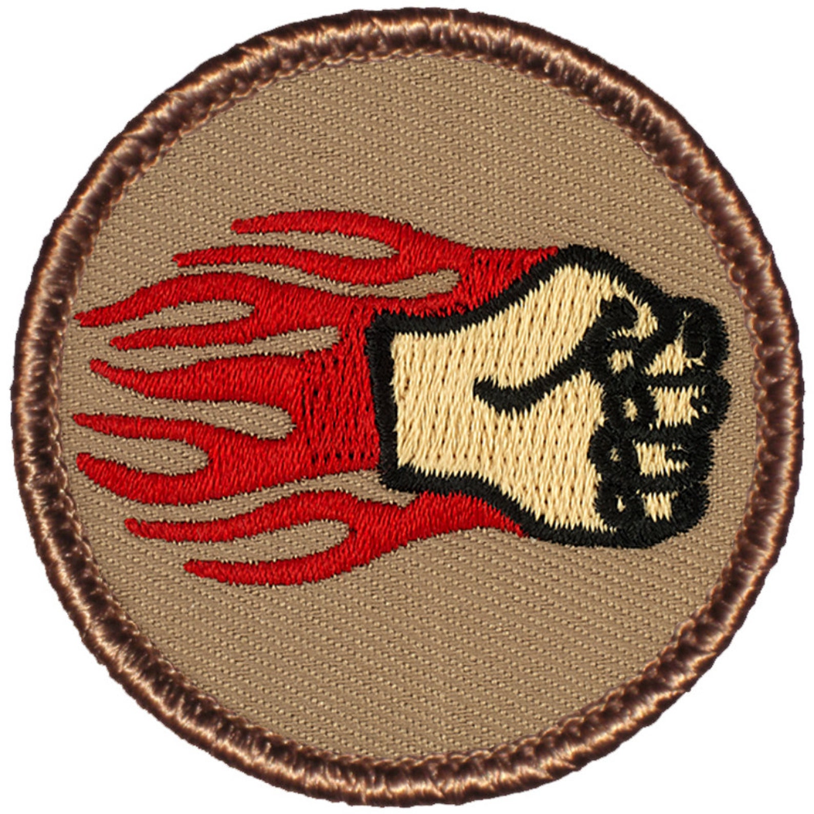 Fiery Fist of Pain Patch 380 2 Inch Diameter Embroidered - Etsy