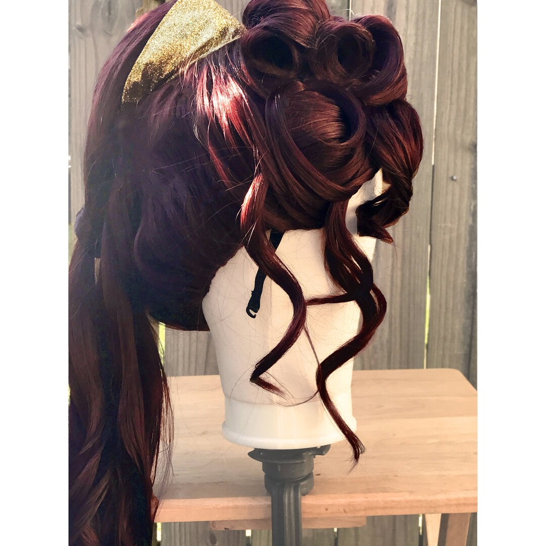Extra Long Megara Meg Park Style Adult Wig Hercules Mahogany - Etsy