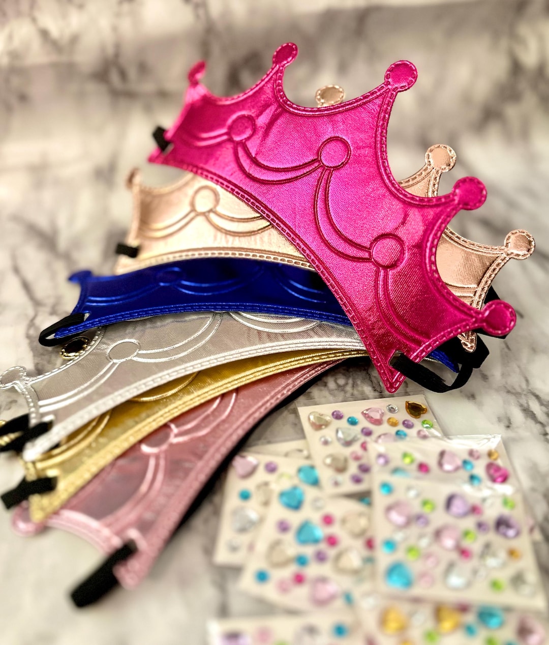 Princess Crown Craft Kit - Rainbow – 12 Foam Crowns With Self-adhesive ...