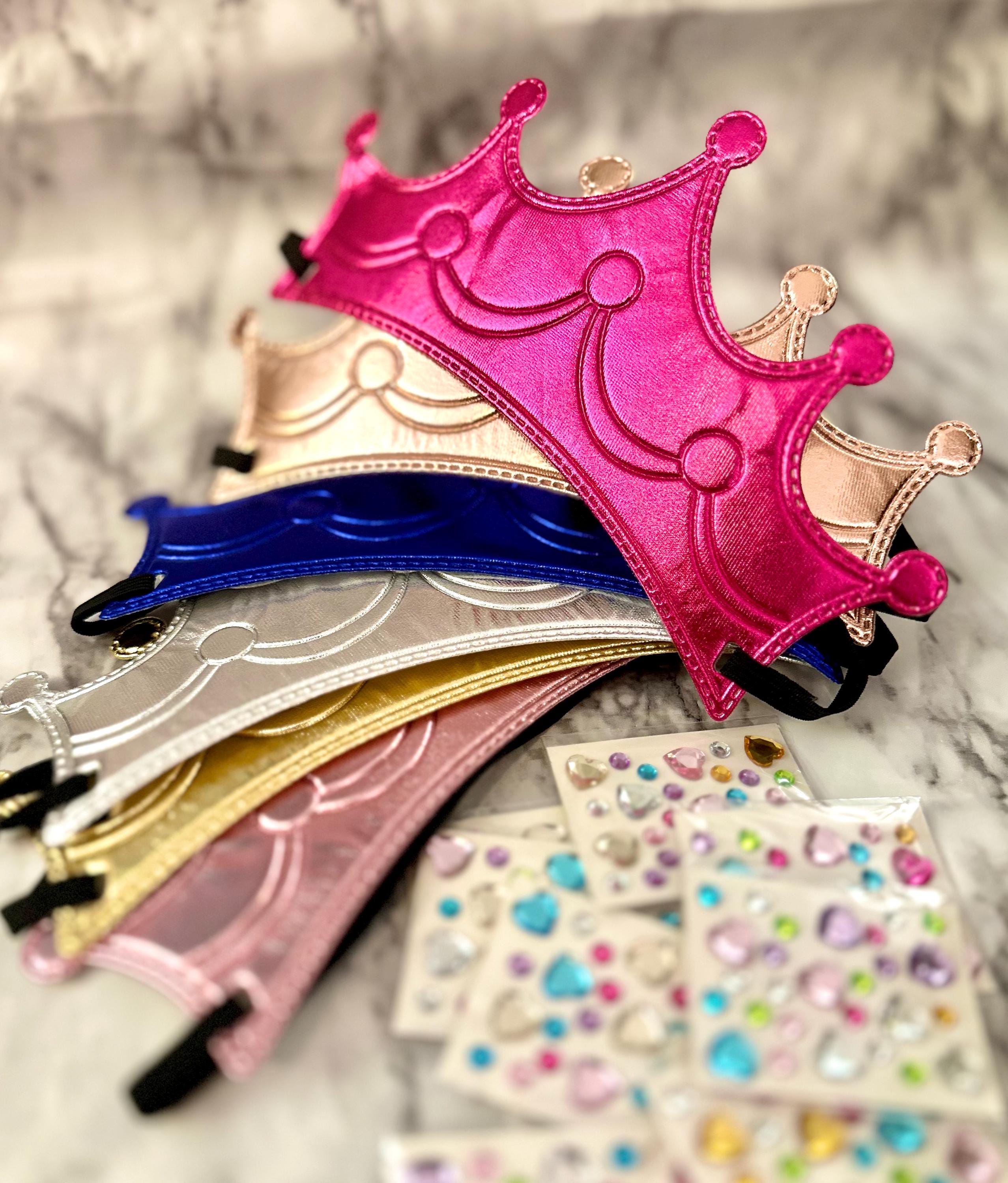 Princess Crown Craft Kit - Rainbow – 12 Foam Crowns With Self-adhesive ...