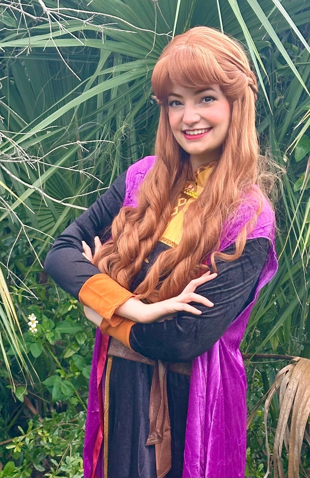 Anna Wig Travel Braid Frozen 2 Style Adult for Halloween Costume ...