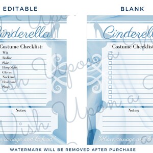 INSTANT DOWNLOAD | Costume Checklist Planner for Cosplay, Party ...