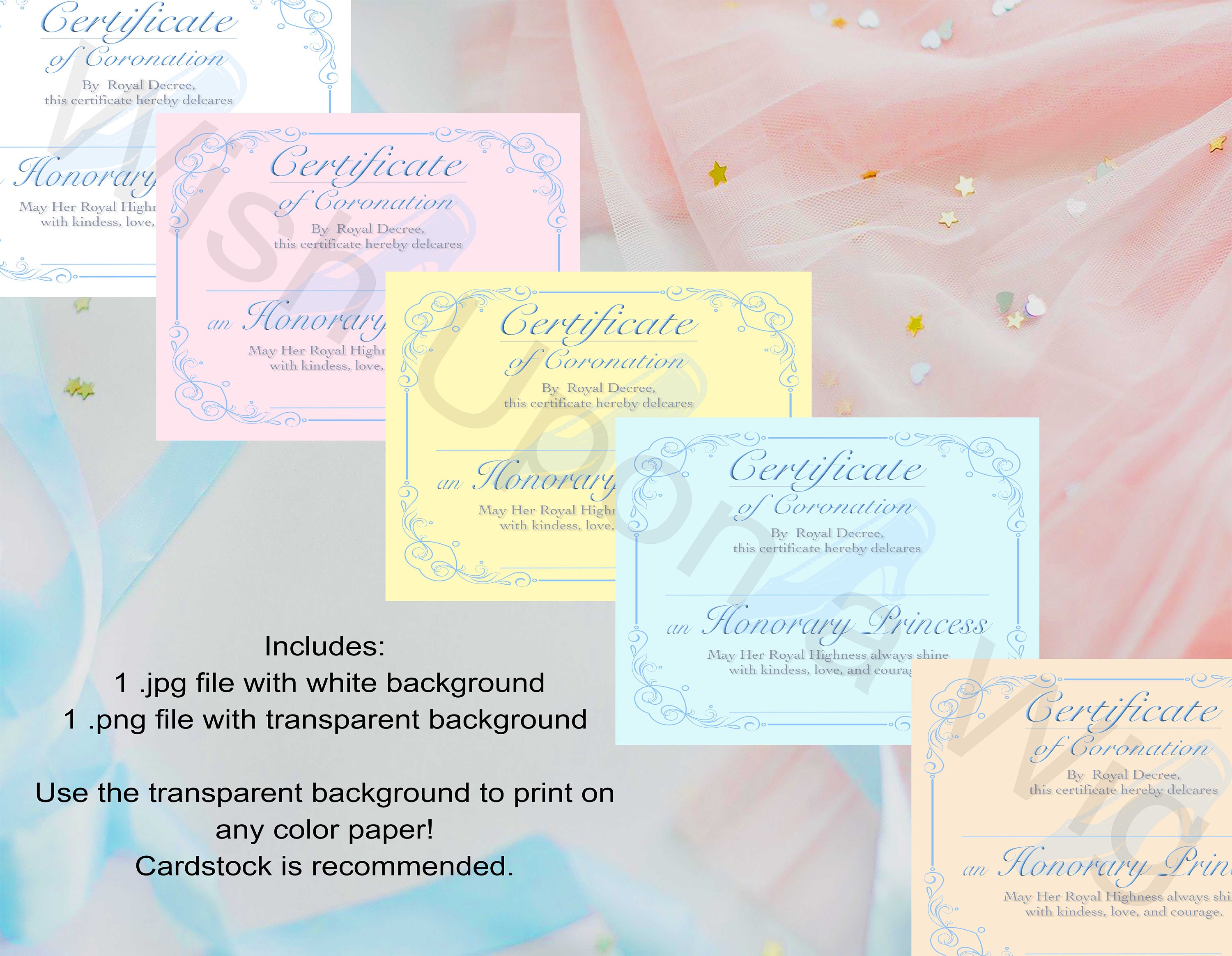 INSTANT DOWNLOAD Princess and the Frog Coronation Certificate - Etsy