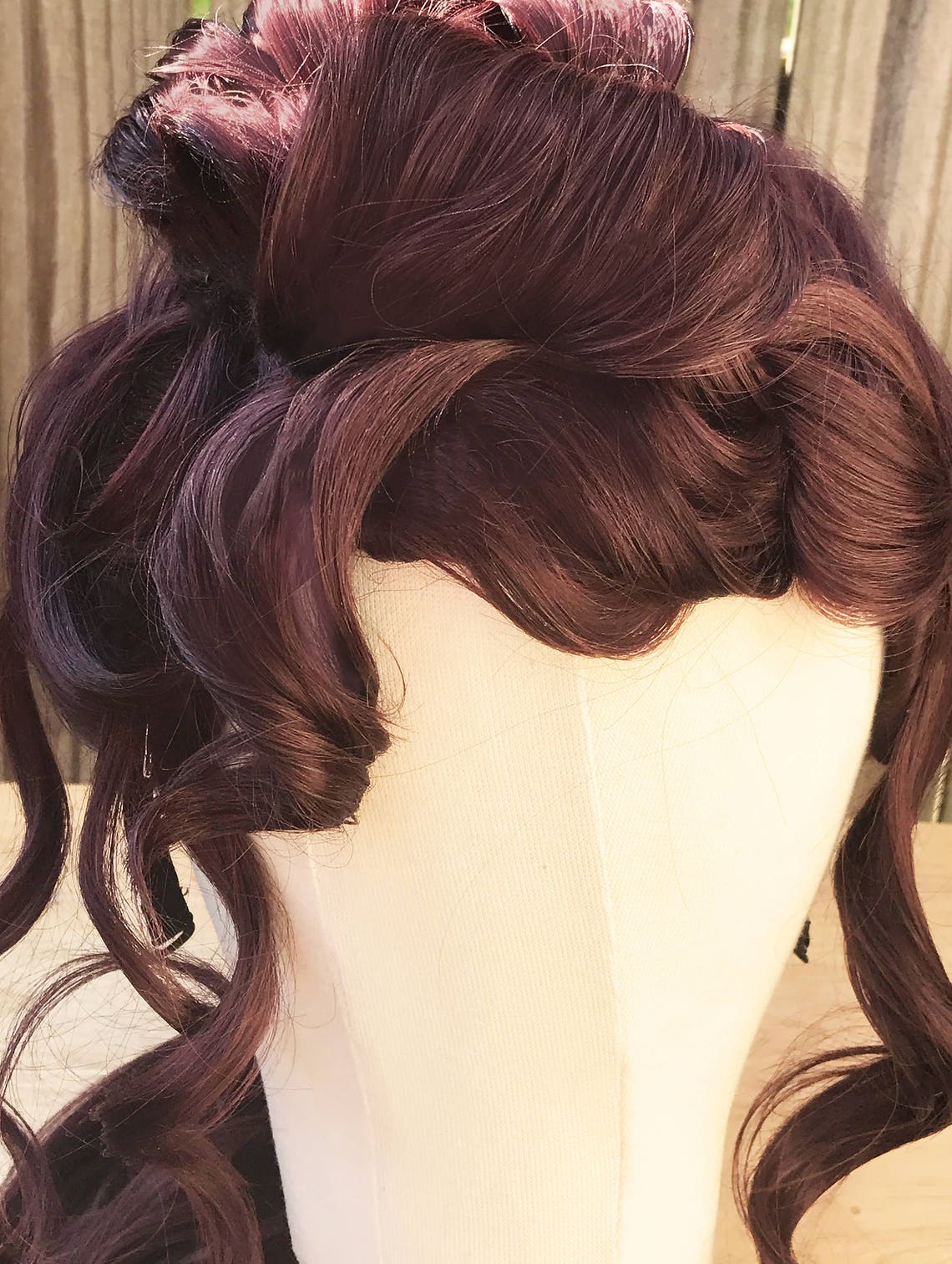 Extra Long Megara Meg Park Style Adult Wig Hercules Mahogany - Etsy