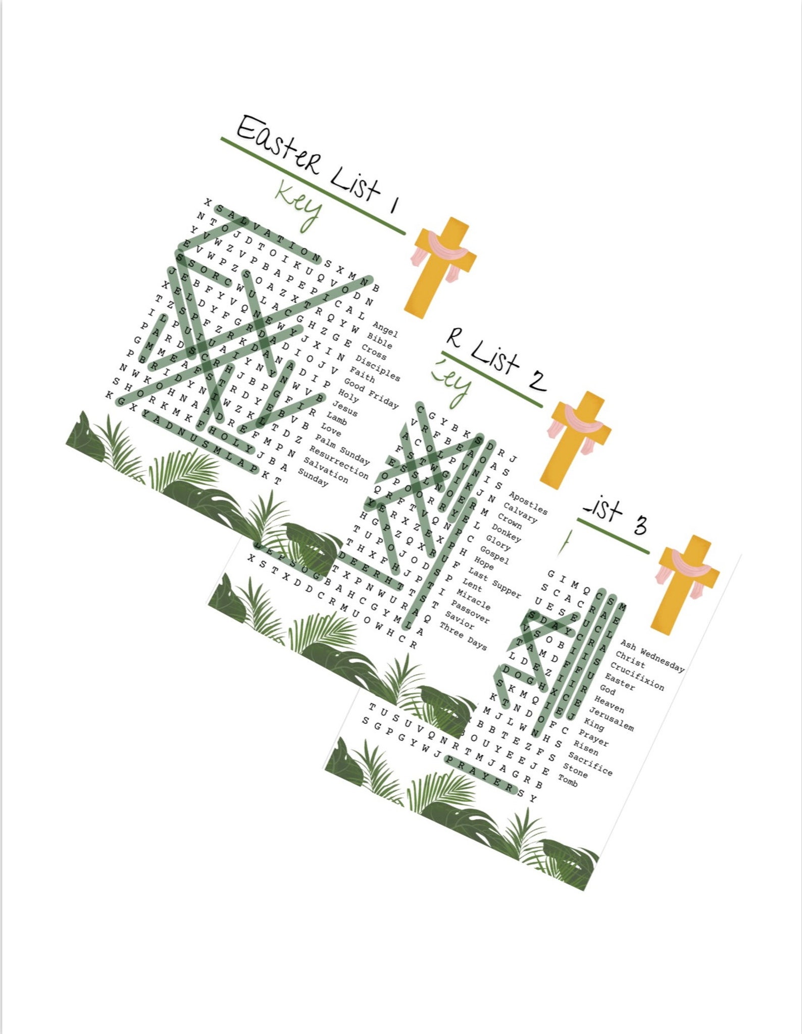 Printable Easter Wordsearch for Kids, Resurrection Word Search, Sunday ...